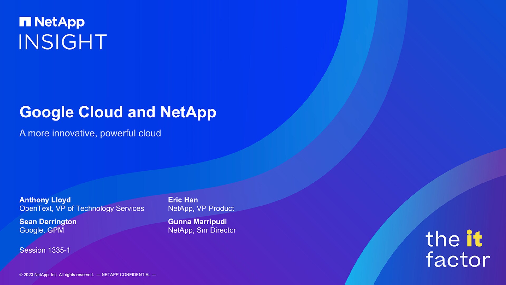 Google Cloud and NetApp - Introducing a more innovative, powerful cloud ...