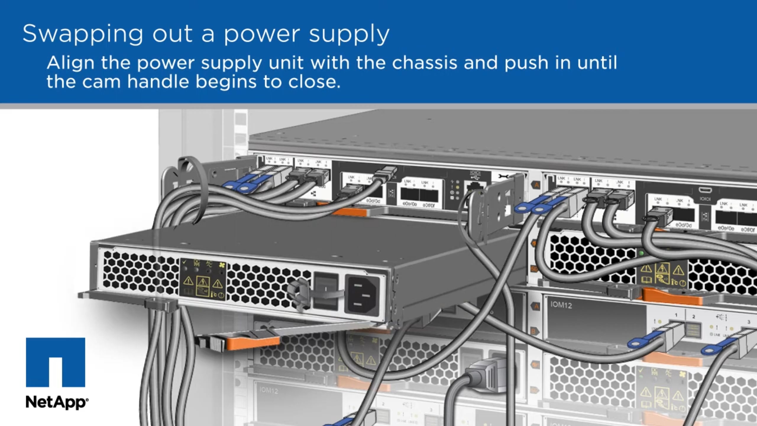Swapping out a power supply in FAS2600 system | NetApp Video