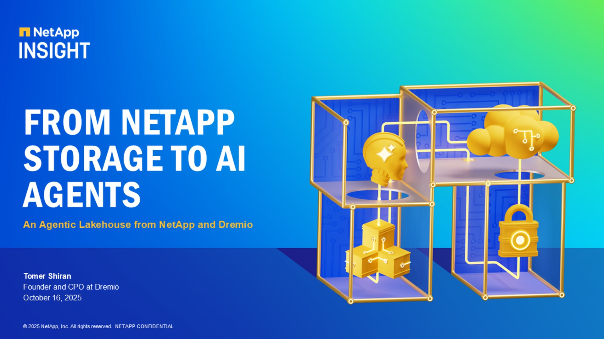 NetApp storage to AI agents - An agentic lakehouse from NetApp and ...