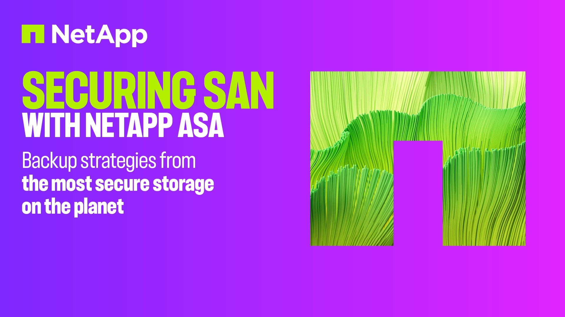 Securing SAN with NetApp ASA, the most secure storage on the planet ...