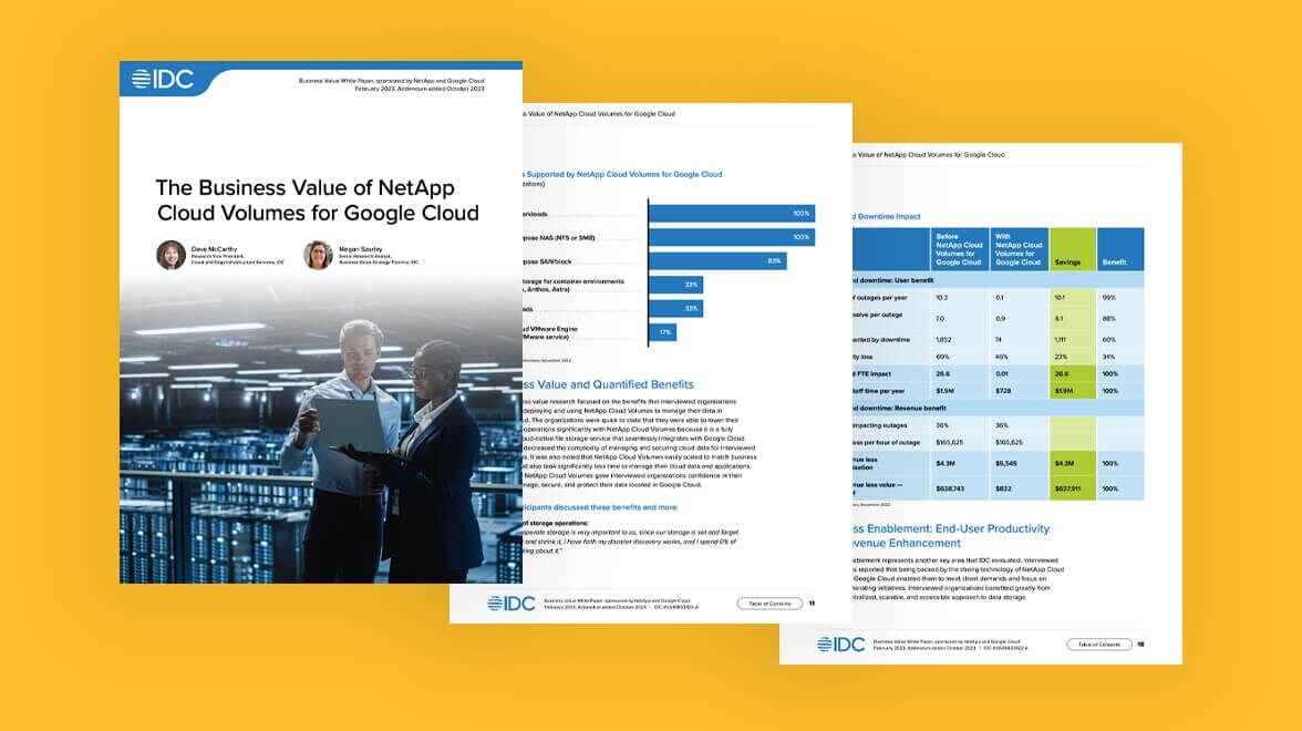 Google Cloud services – Google data management solutions | NetApp