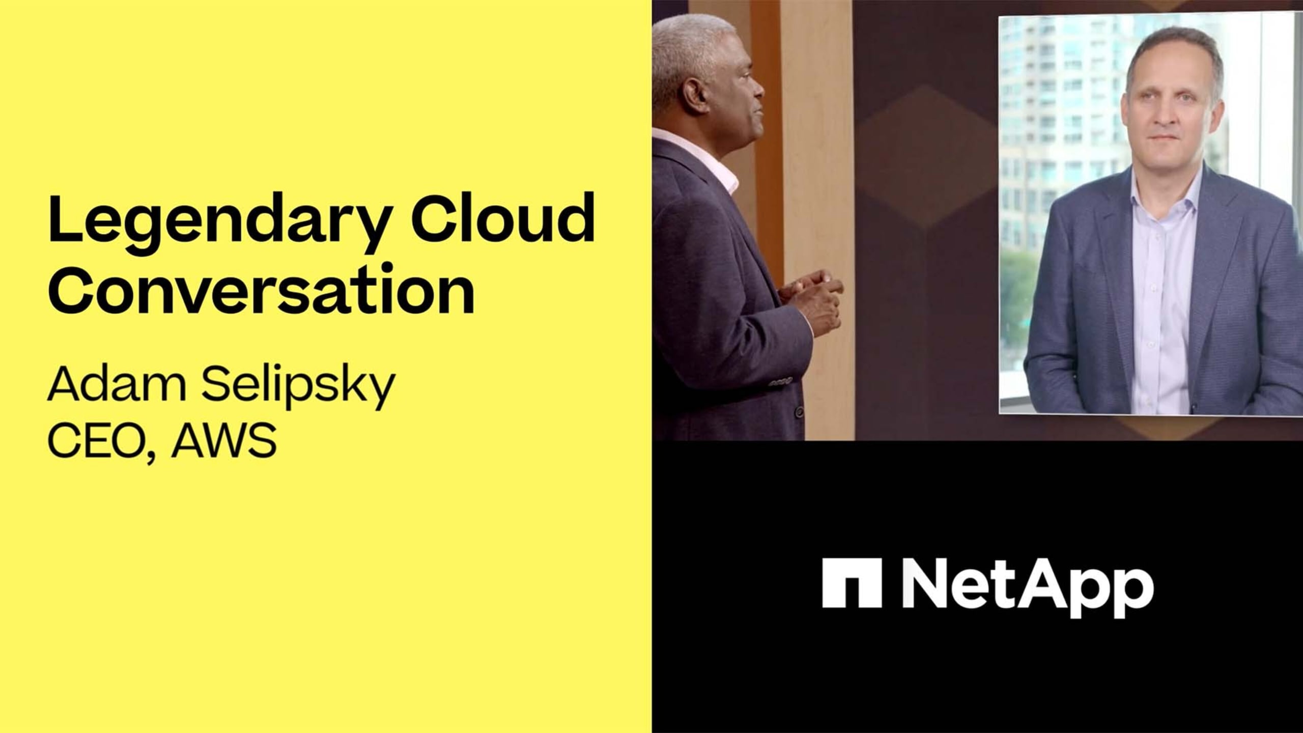 NetApp CEO George Kurian speaks with AWS CEO Adam Selipsky | NetApp Video
