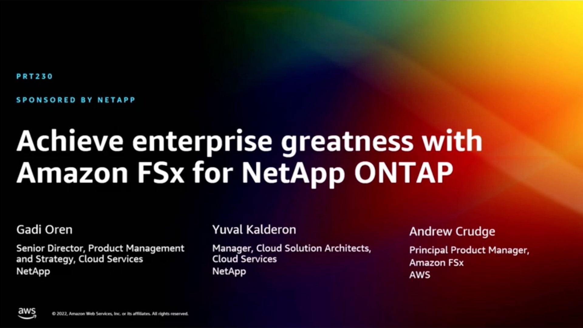Achieve enterprise greatness with Amazon FSx for NetApp ONTAP | NetApp ...