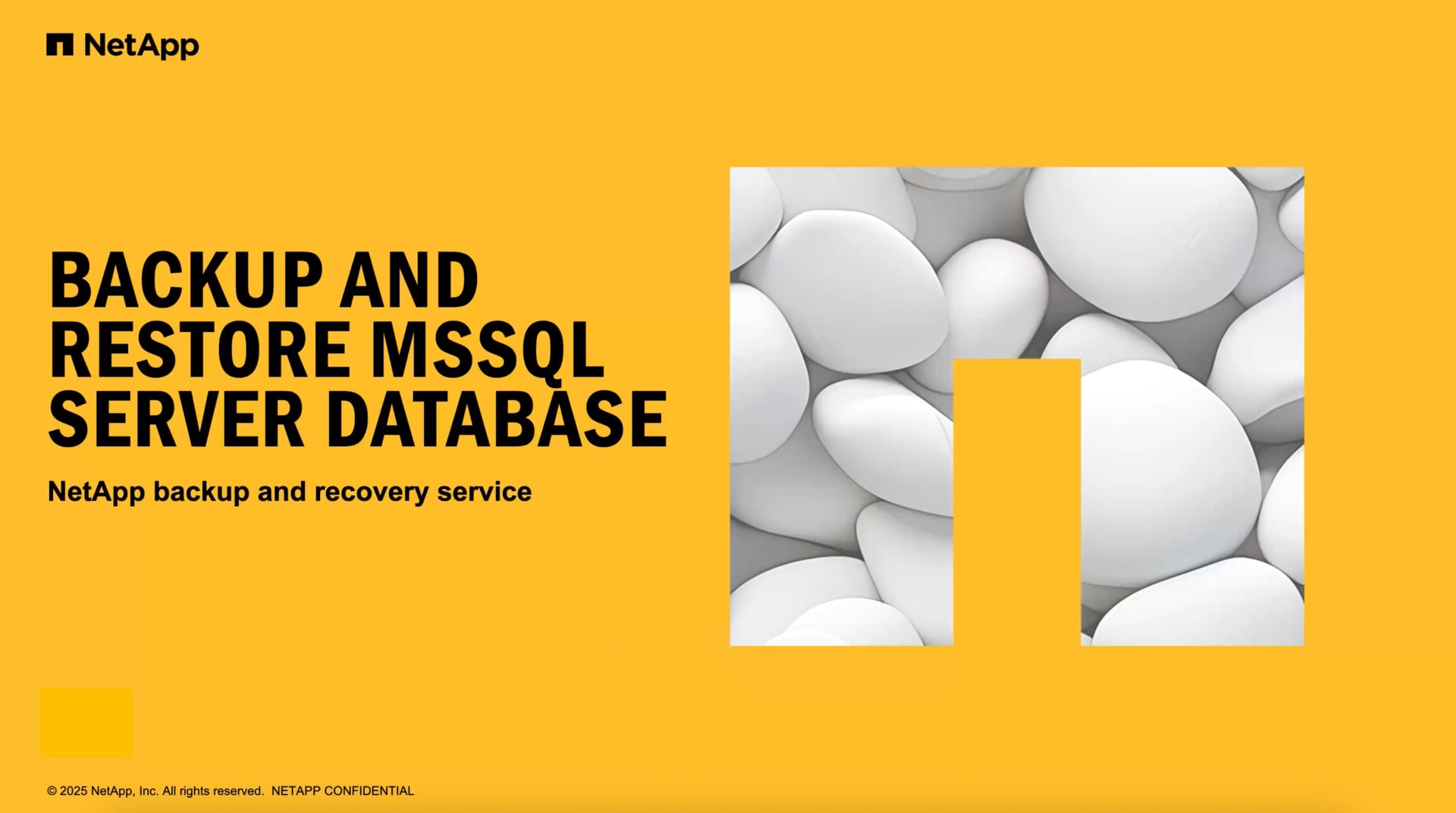 Backup and restore of MS SQL Server database using NetApp BlueXP ...